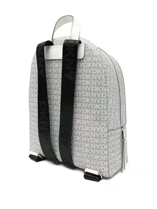 Dkny Logo-plaque Backpack - Grey