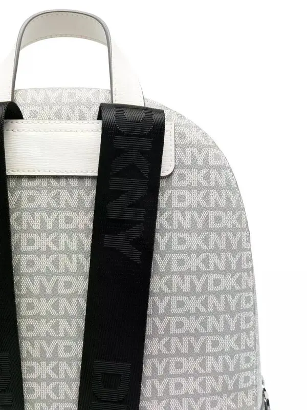 Dkny Logo-plaque Backpack - Grey