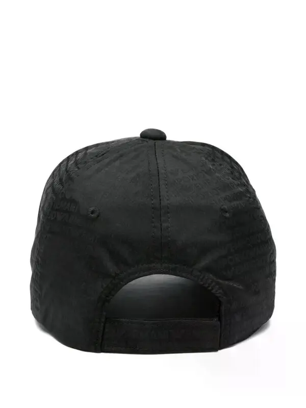 Emporio Armani Logo-plaque Baseball Cap - Black