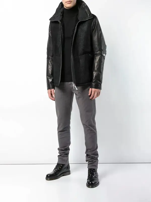 ISAAC SELLAM EXPERIENCE Down Lined Leather Jacket