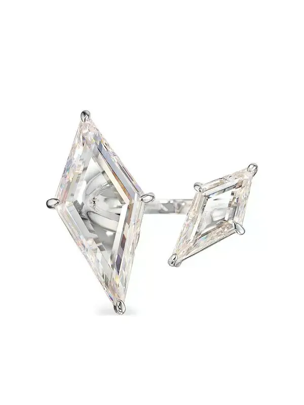 ANABELA CHAN Trinity's Shatter White Sapphire Ring - Silver