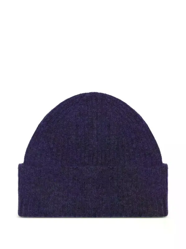 SELECTED Knitted Beanie - Purple