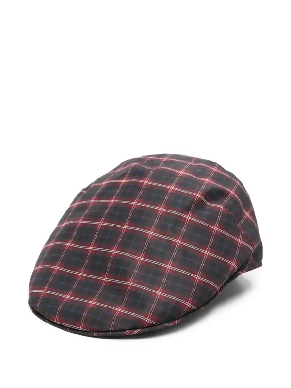 Borsalino Parigi Check Cap - Blue