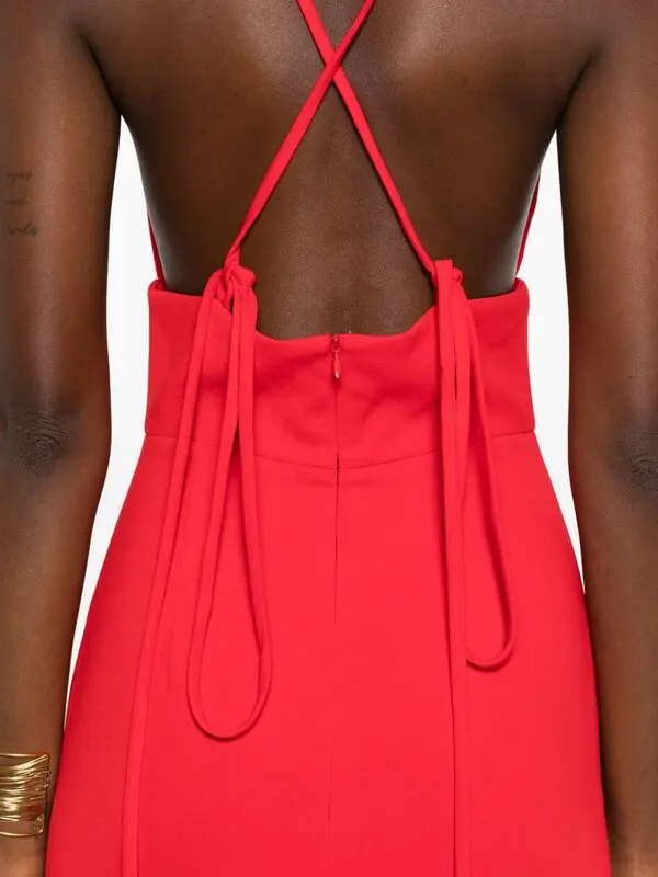 Solace London Milly Midi Dress - Red