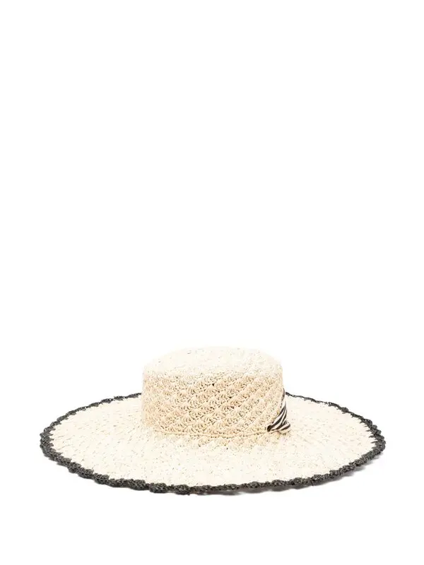 Zimmermann Straw Sun Hat - Beige