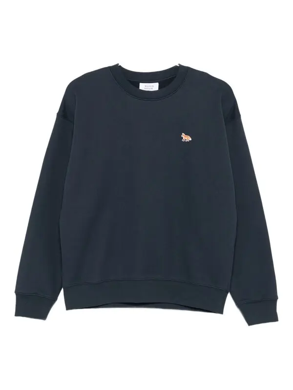 Maison Kitsuné Baby Fox Cotton Sweatshirt - Blue
