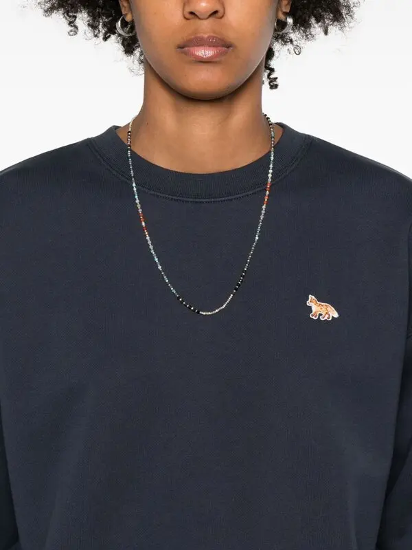 Maison Kitsuné Baby Fox Cotton Sweatshirt - Blue