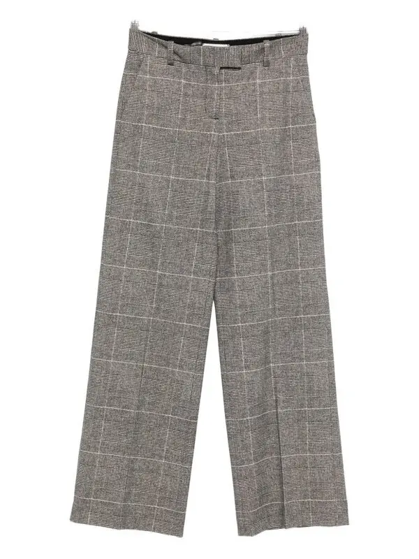 CIRCOLO 1901 Cotton Wide Leg Trousers - Black