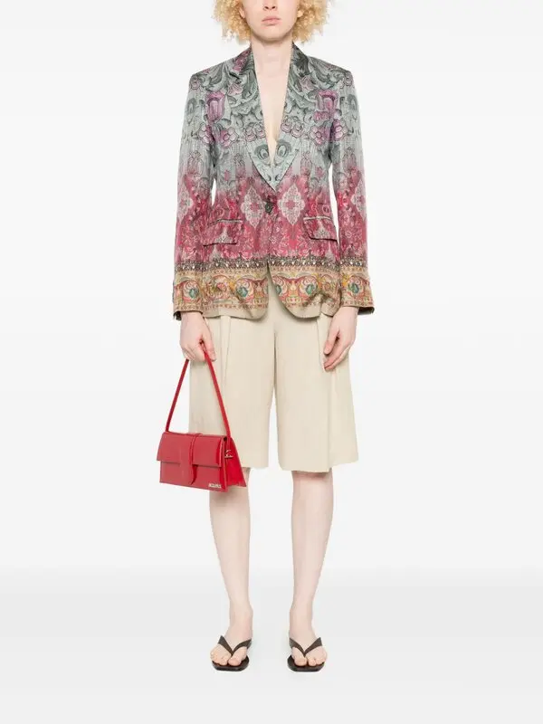 PIERRE-LOUIS MASCIA Silk Single-breasted Jacket - Multicolour