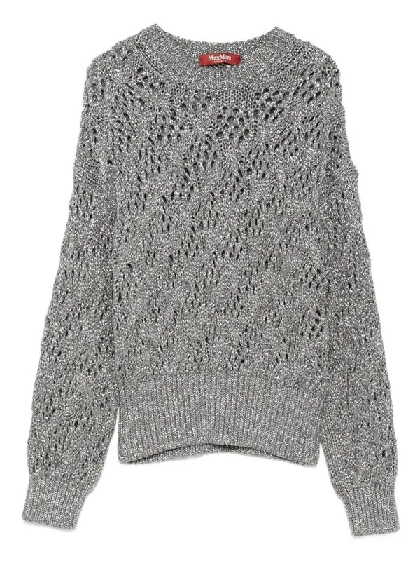 Max Mara Open Knit Crewneck Jumper