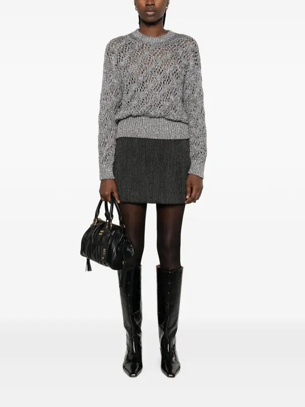 Max Mara Open Knit Crewneck Jumper