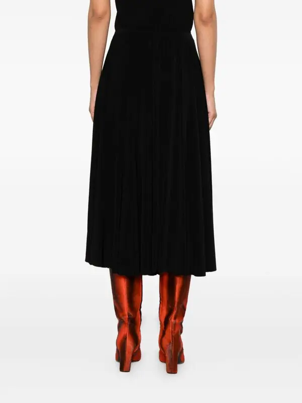 Norma Kamali Pleated Midi Skirt