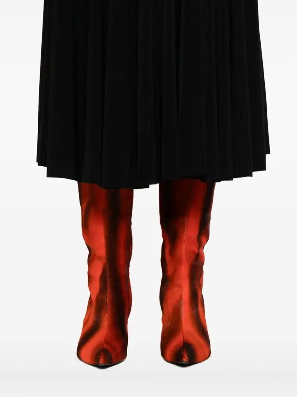 Norma Kamali Pleated Midi Skirt