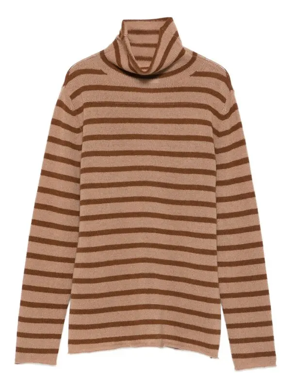 BEYOU Striped Cashmere Sweater