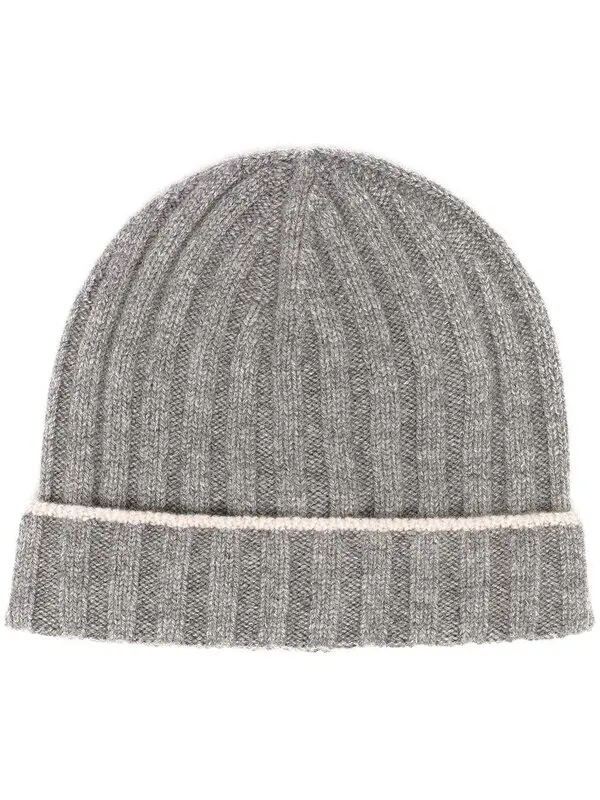 Brunello Cucinelli Cashmere Beanie - Grey