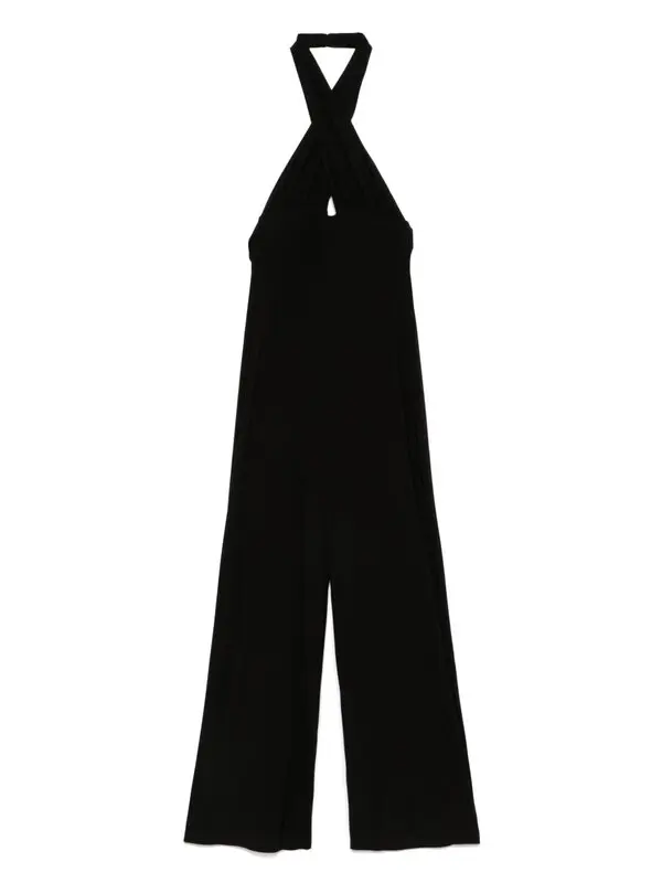 Norma Kamali Sleeveless Long Jumpsuit - Black