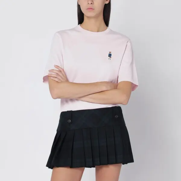 Maison Kitsuné Cotton T-shirt With Logo Patch