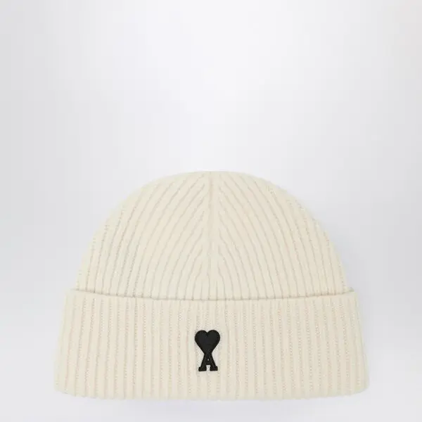 Ami Wool Beanie - White