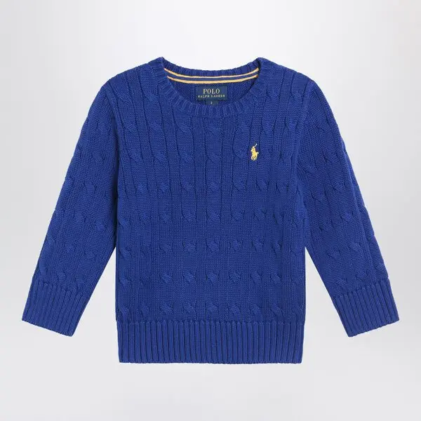 Polo Ralph Lauren Cable-knit Crewneck Sweater - Blue