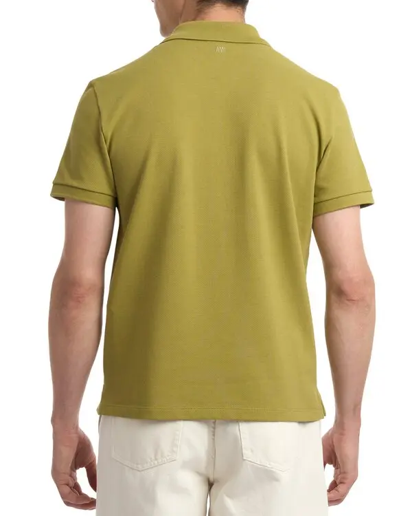 AMI Paris De Coeur Regular Fit Polo Shirt - Matcha