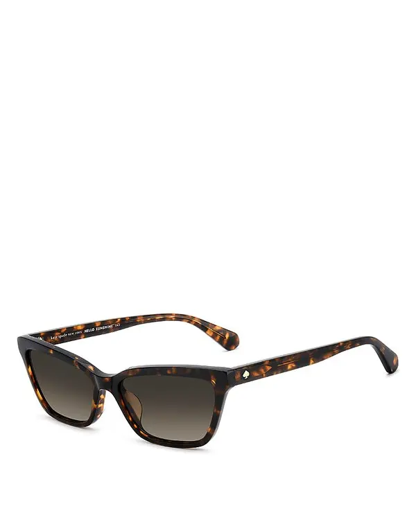 Kate Spade New York Aisha Rectangle Sunglasses - Havana