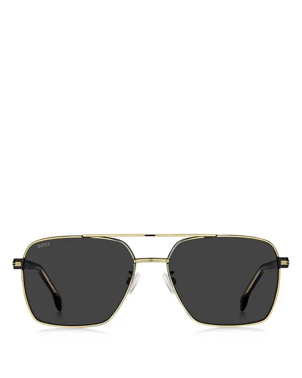 Hugo Boss Rectangle Sunglasses, 58mm