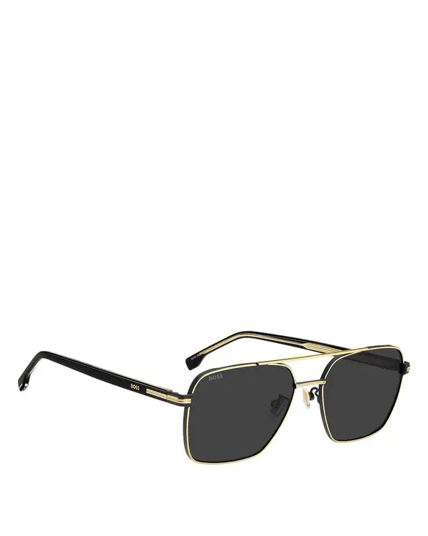 Hugo Boss Rectangle Sunglasses, 58mm