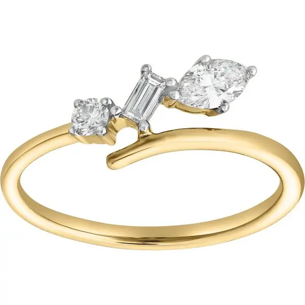 LUVMYJEWELRY 14k Gold 0.35 Ct. Lab Grown Diamond Ring - 14k Yellow Gold