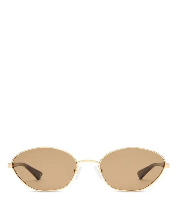 Le Specs Le Bebe Oval Sunglasses - Gold