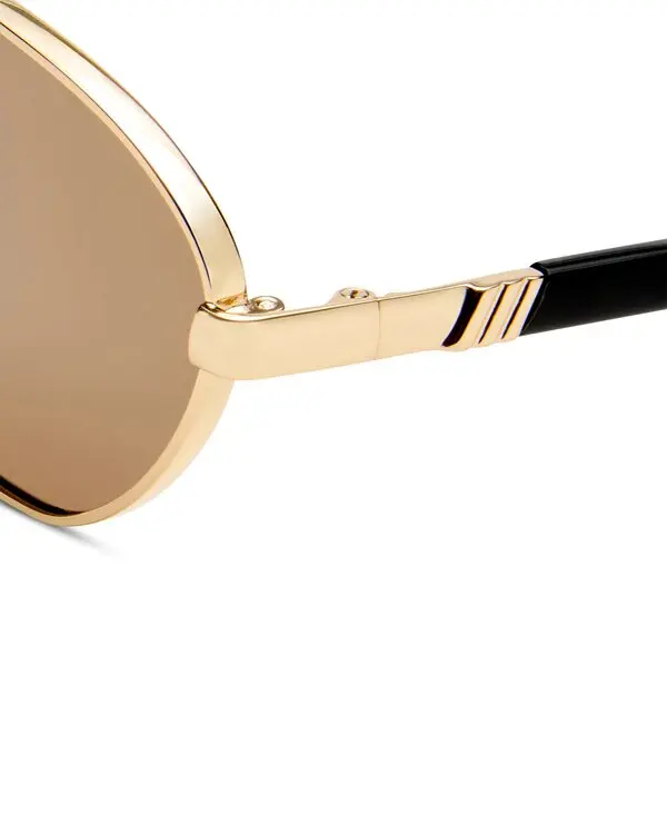 Le Specs Le Bebe Oval Sunglasses - Gold
