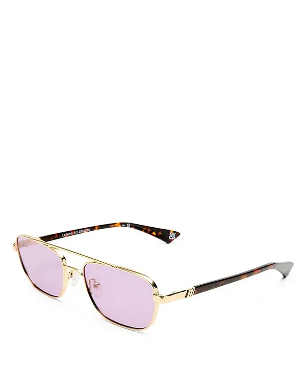 Le Specs Le Mimi Aviator Sunglasses - Gold/pink