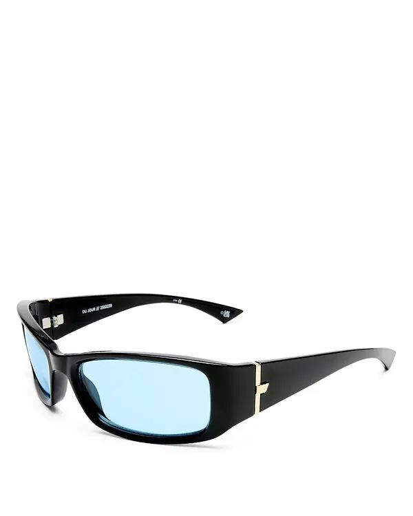 Le Specs Du Jour Rectangle Sunglasses - Black