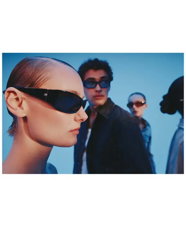 Le Specs Du Jour Rectangle Sunglasses - Black