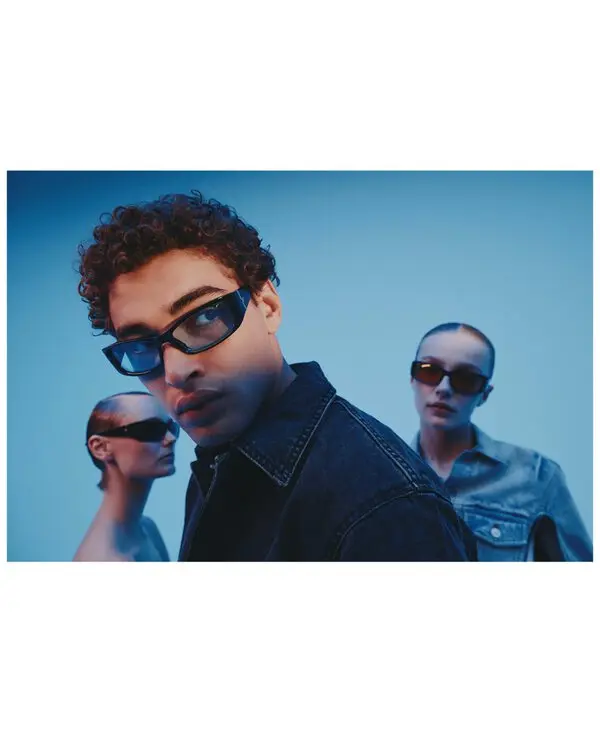 Le Specs Du Jour Rectangle Sunglasses - Black