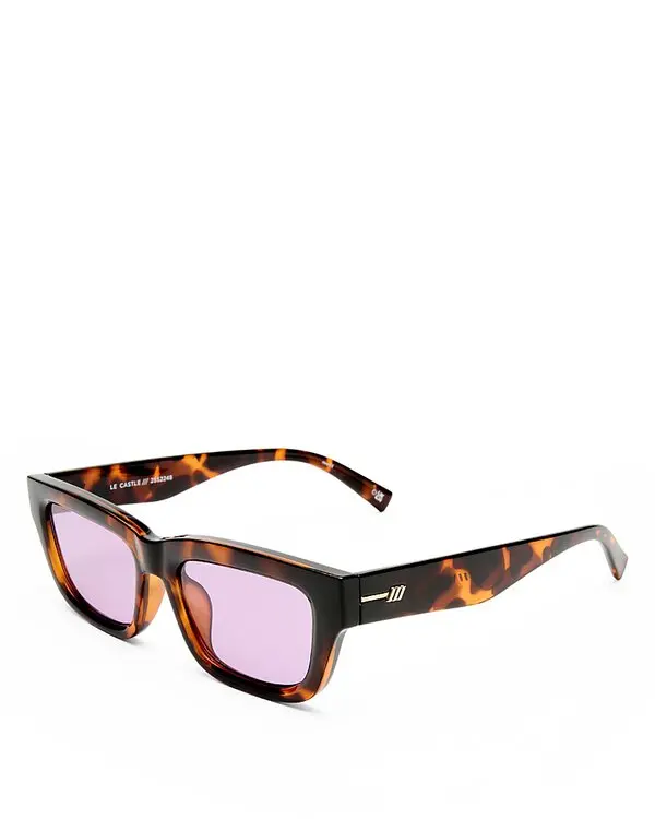 Le Specs Le Castle D-frame Sunglasses - Tortoise