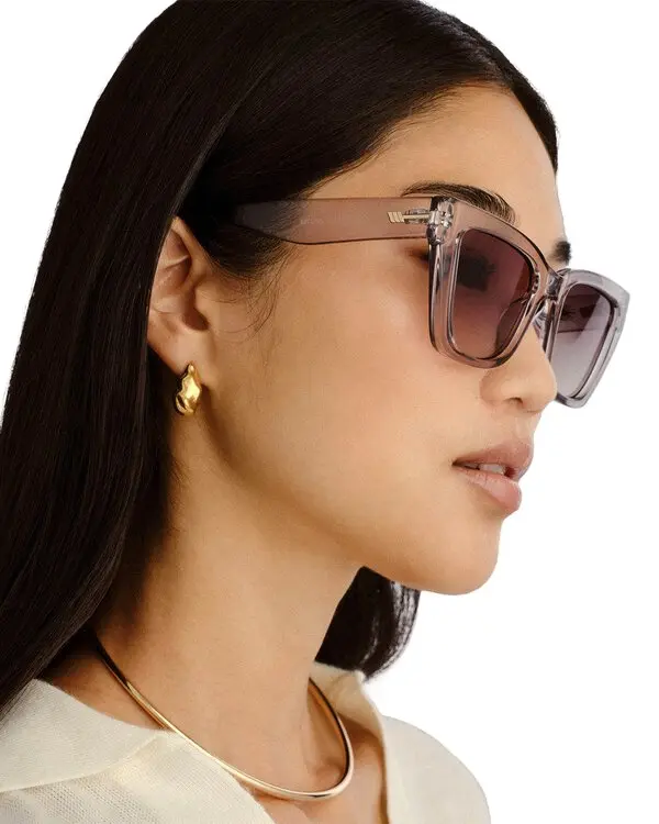 Le Specs Le Coeur Cat Eye Sunglasses - Smoke