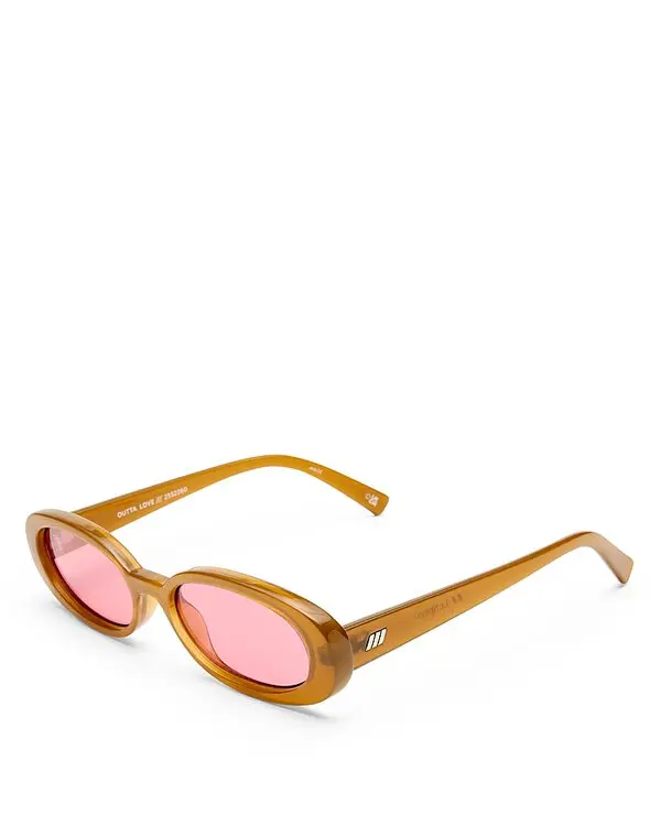 Le Specs Outta Love Oval Sunglasses - Toffee