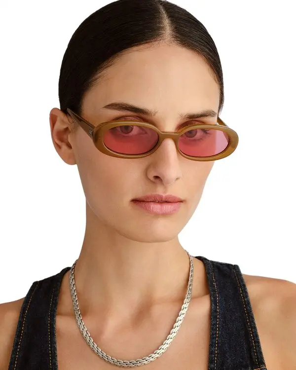 Le Specs Outta Love Oval Sunglasses - Toffee