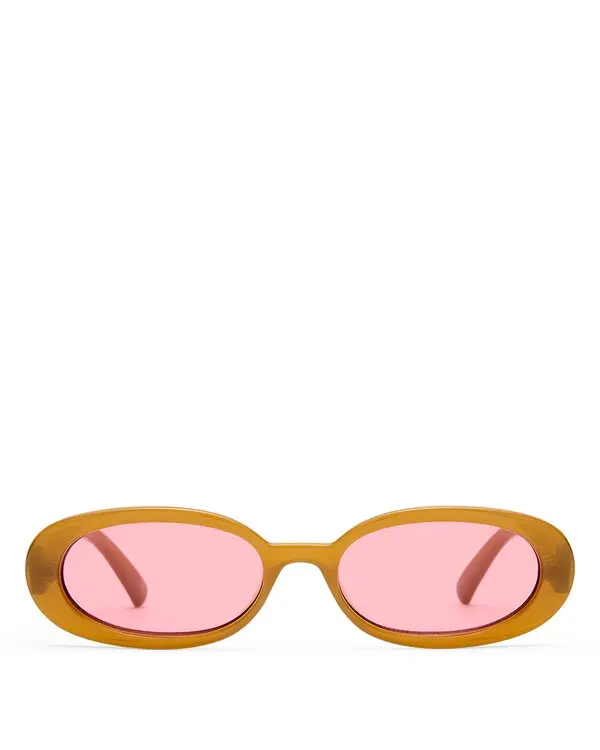 Le Specs Outta Love Oval Sunglasses - Toffee