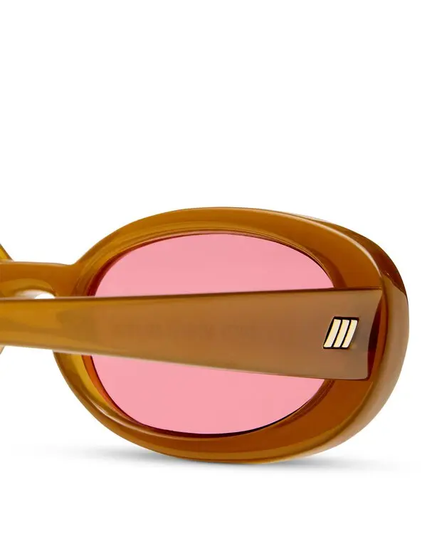 Le Specs Outta Love Oval Sunglasses - Toffee