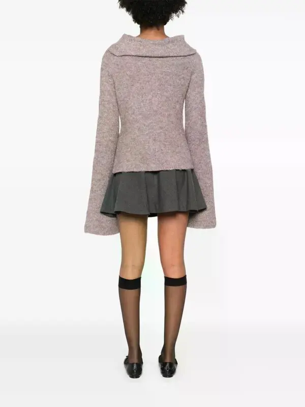 ELEH Turtleneck Wide-sleeve Sweater