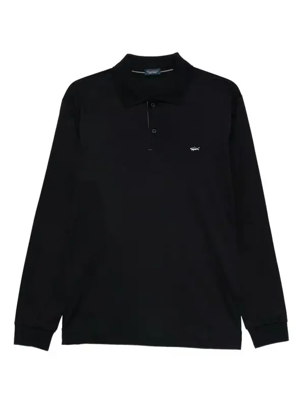 Paul & Shark Long-sleeve Polo Shirt - Black