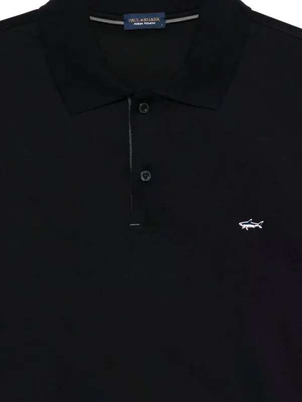 Paul & Shark Long-sleeve Polo Shirt - Black