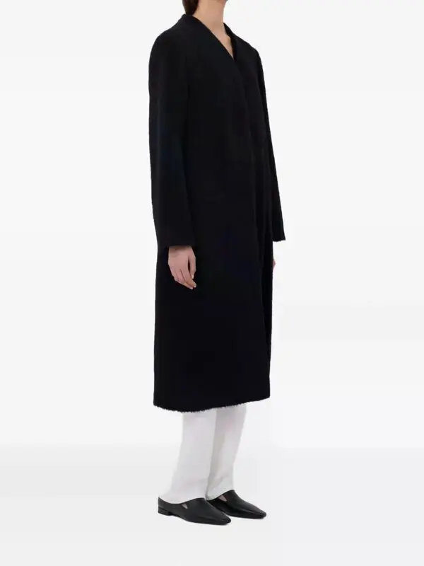 Loulou De Saison Voss V-neck Structured-shoulder Coat