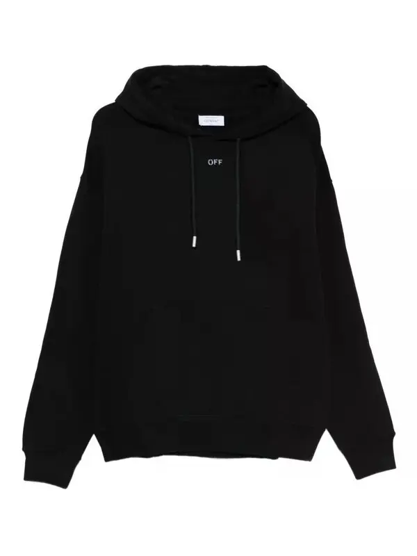 Off-White Logo-motif Hoodie - Black