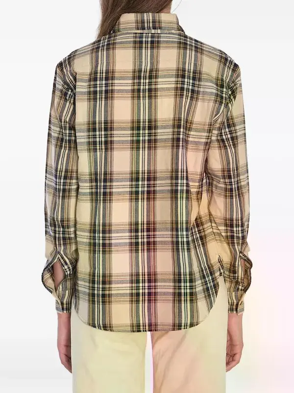 Saint Laurent Cassandre Lavallière Check Shirt
