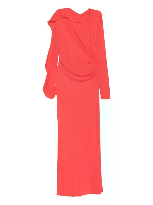 Victoria Beckham Draped Maxi Dress - Red