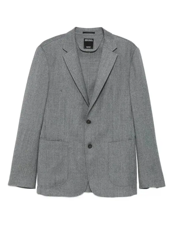 Zegna Button Suit - Grey