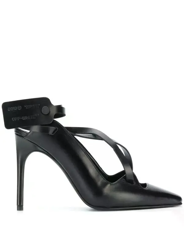 Off-White Warped Leather Pumps