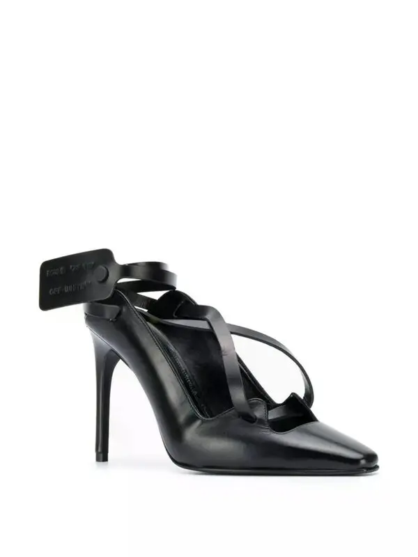 Off-White Warped Leather Pumps